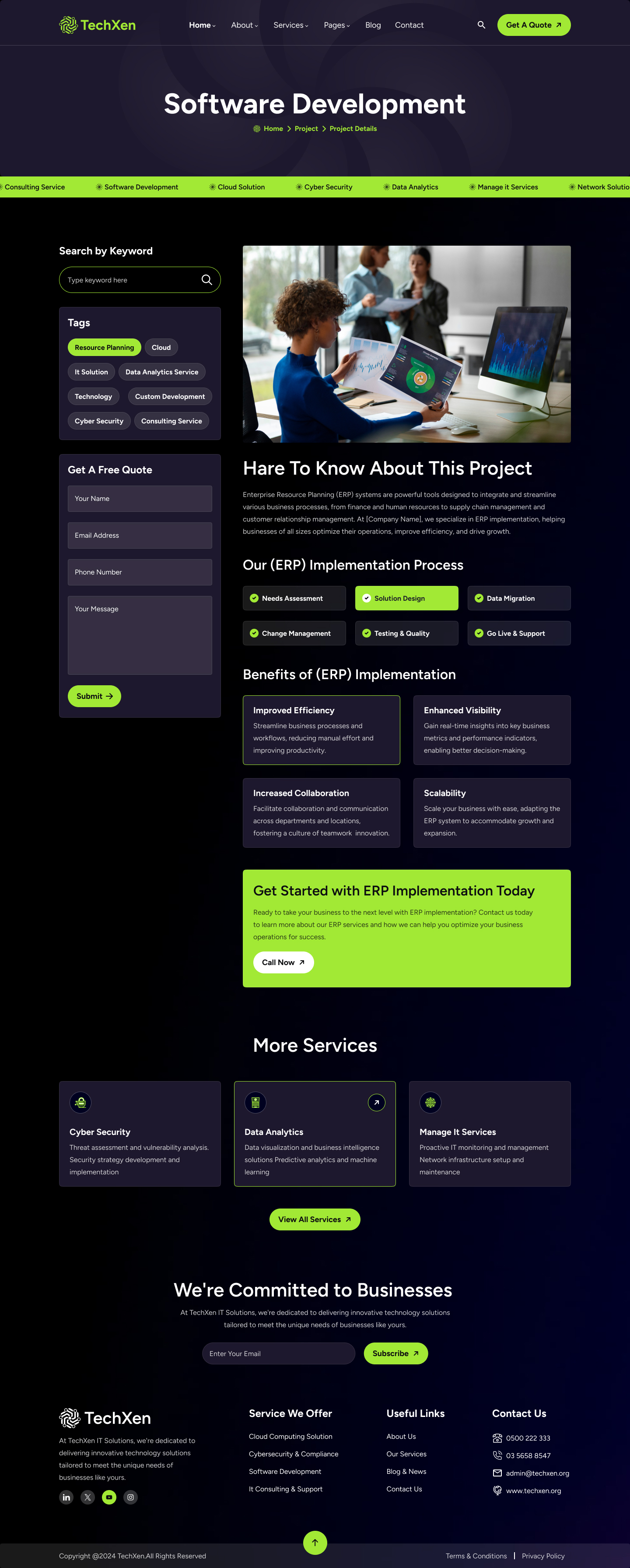 Techxen - IT Solutions & Technology Startup Figma Template by VikingLab